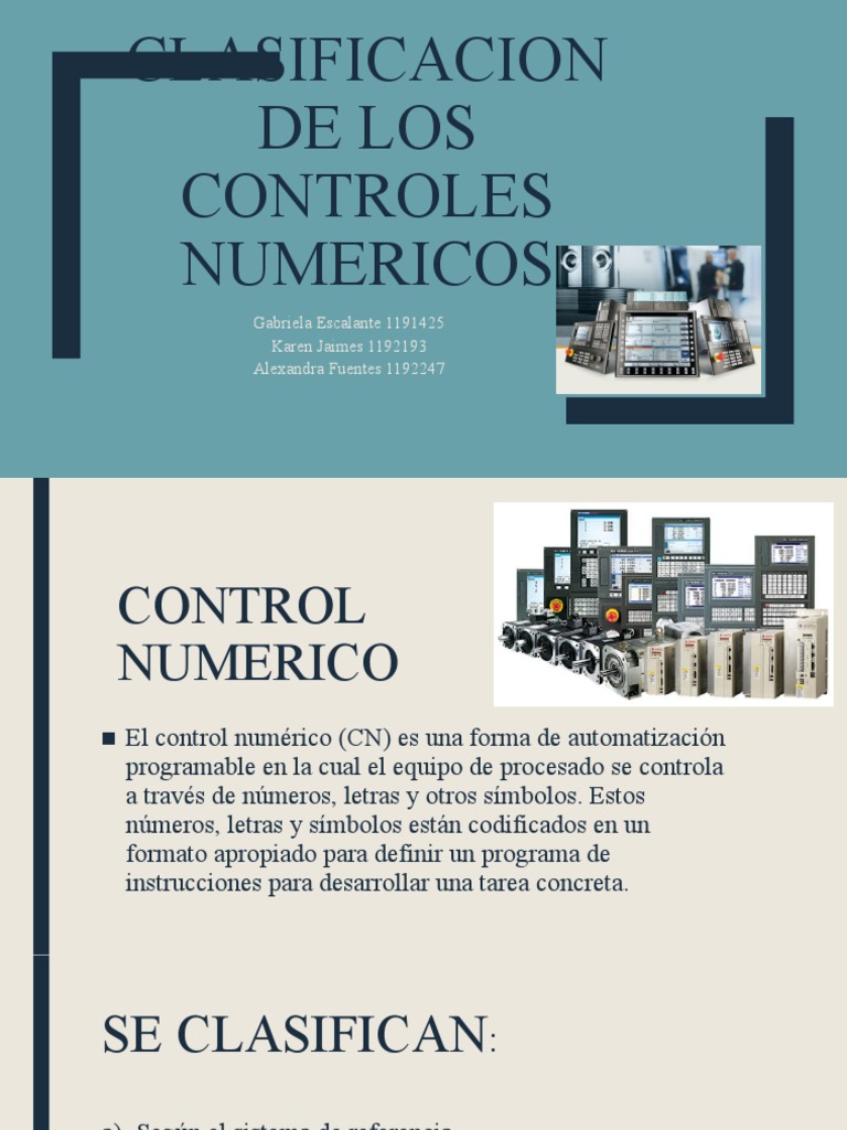Clasificacion de Los Controles Numericos | PDF | Control numerico ...