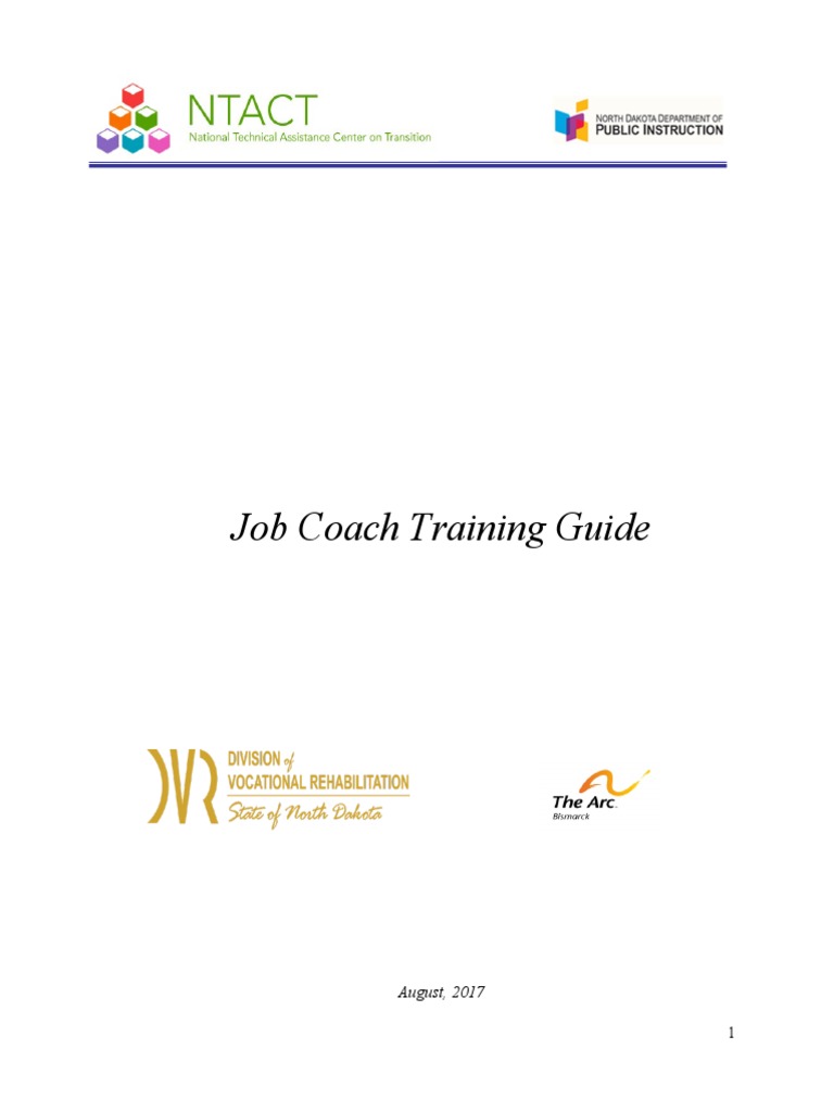 Job Coach Training Guide Overview | PDF | Question | Learning