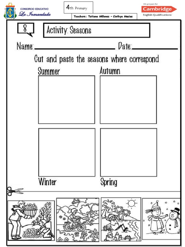 G Worksheet 4th Primary | PDF
