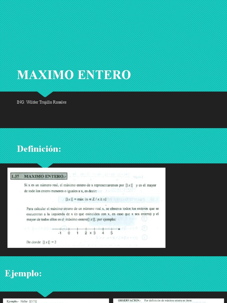 Maximo Entero | PDF