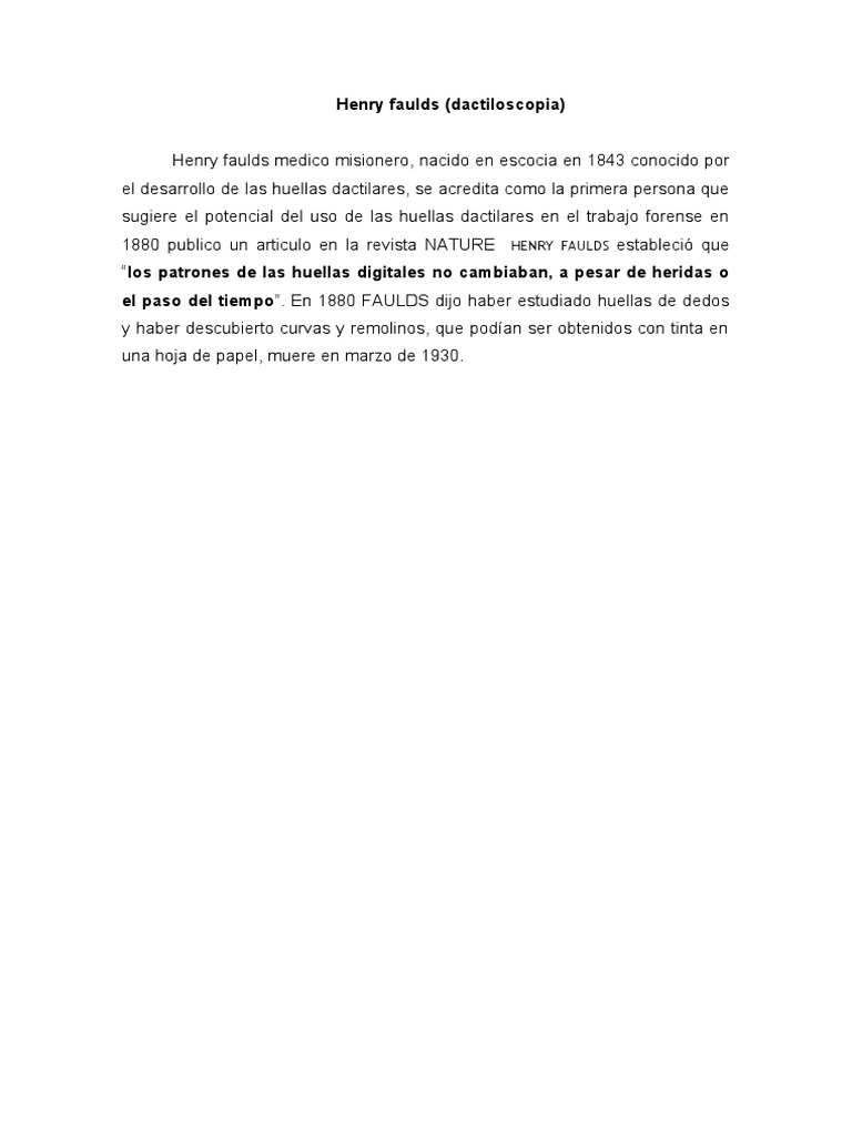 Henry Faulds Medico Misionero | PDF | Historia