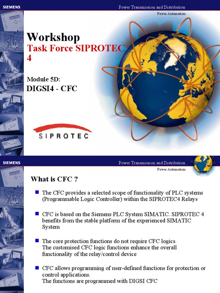 Module 5D - DIGSI4 - CFC | PDF | Programmable Logic Controller | Automation