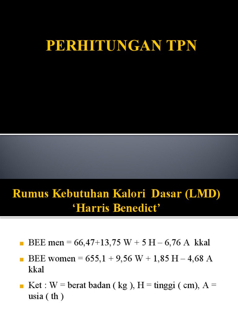 Perhitungan TPN | PDF