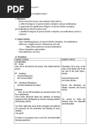 Detailed Lesson Plan Figure of Speech | PDF | Lesson Plan | Metaphor