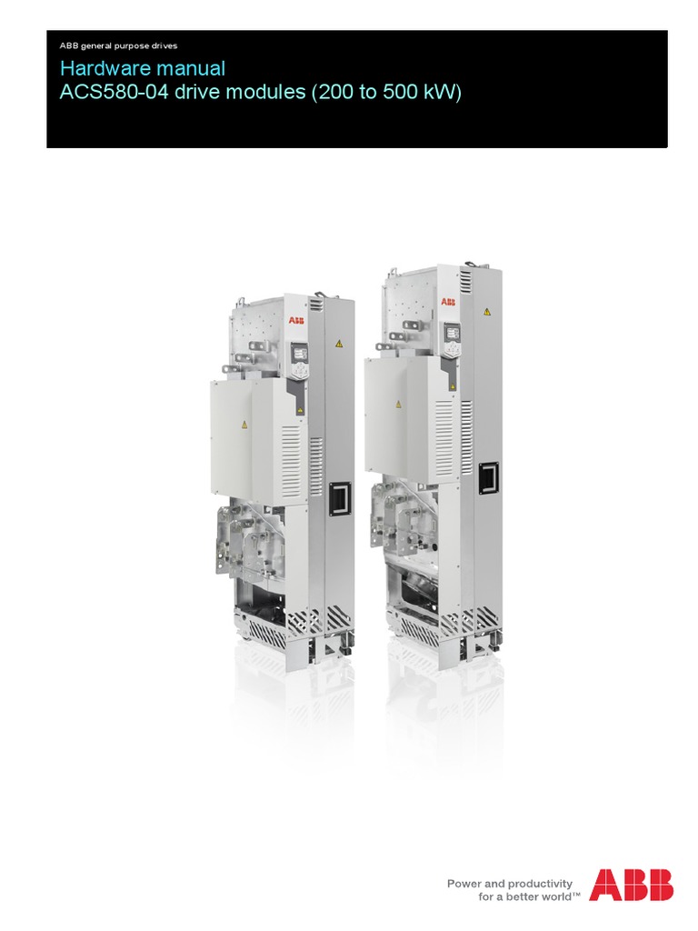 Hardware Manual: ACS580-04 Drive Modules (200 To 500 KW) | PDF ...