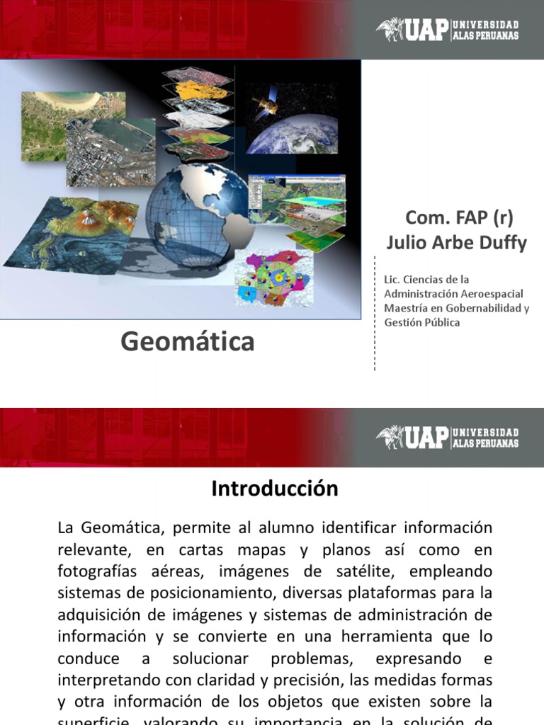 Geomática | PDF | Mapa | Sensores remotos