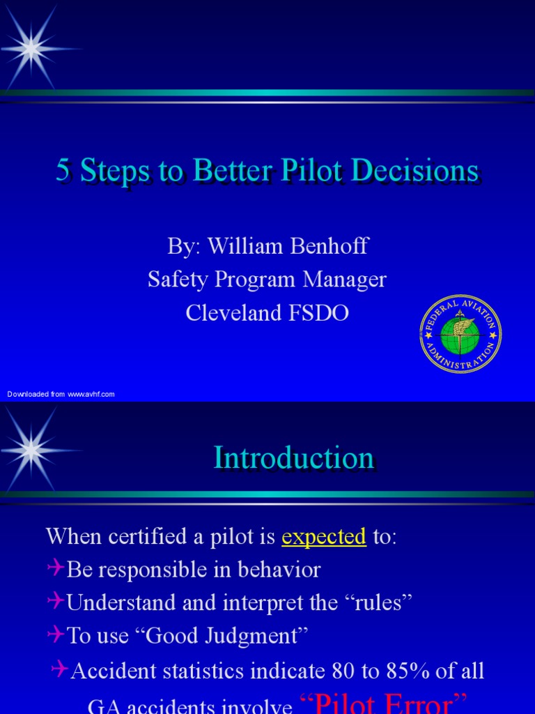 5 Steps To Better Pilot Decisions | PDF | Instrument Flight Rules ...