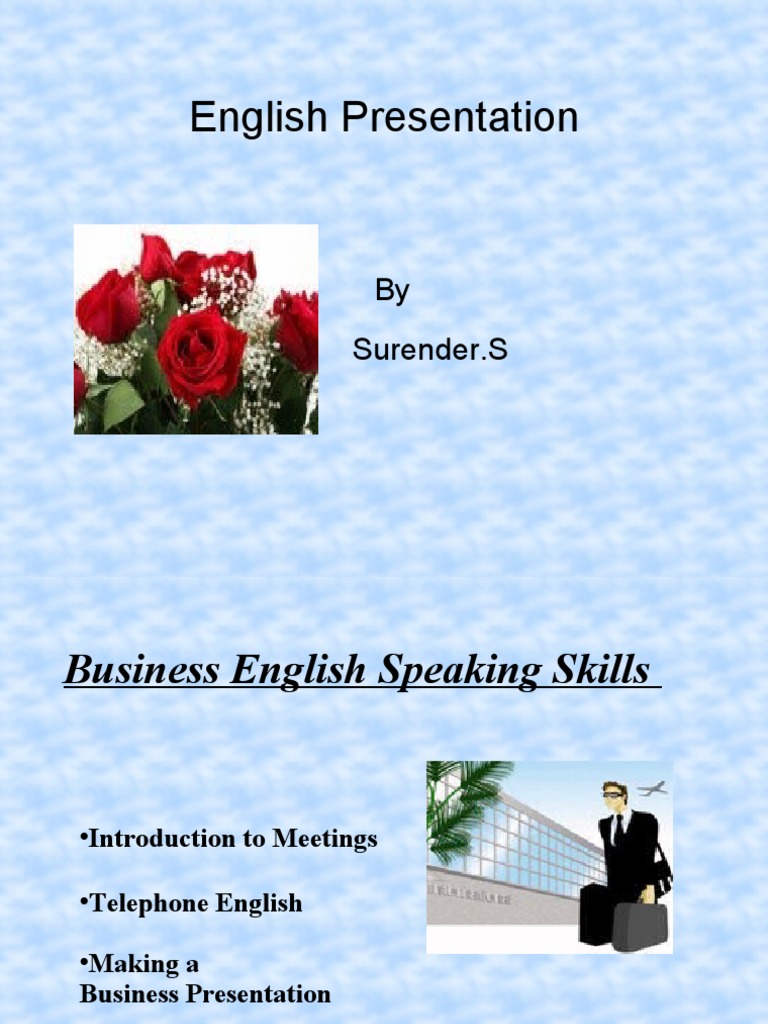 Business English Presentation Skills Guide | PDF