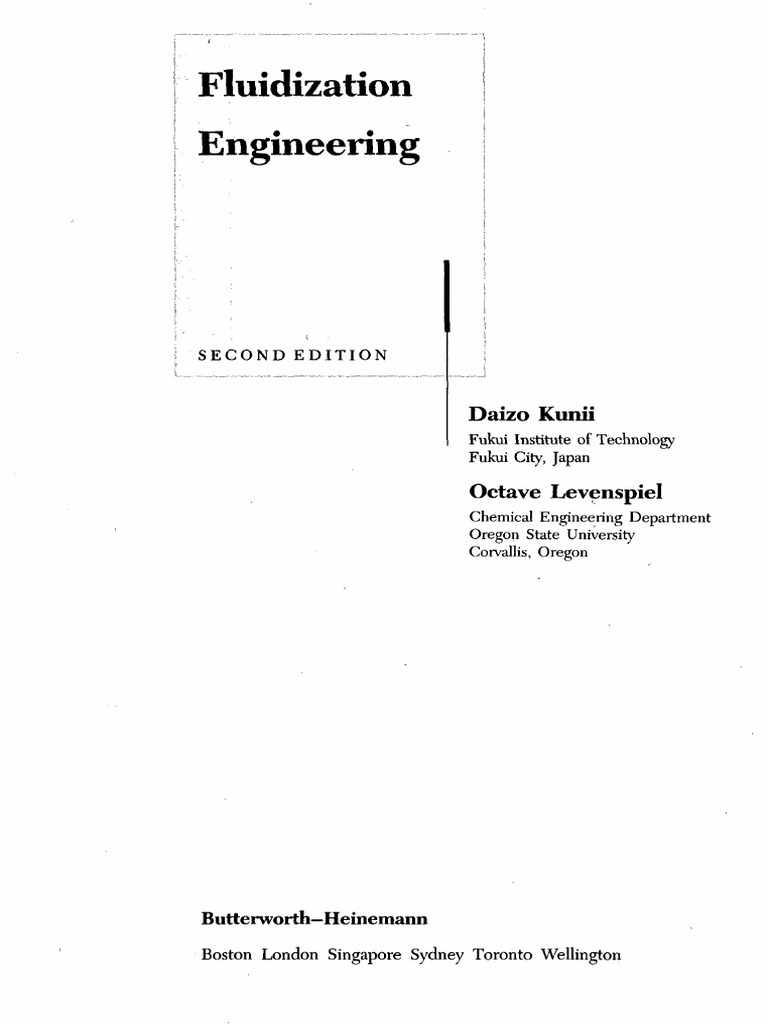 Fluidization Engineering: Daizo Kunii | PDF | Fluidization | Chemical Reactor