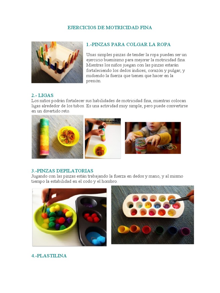 Ejercicios de Motricidad Fina | Descargar gratis PDF | Naturaleza