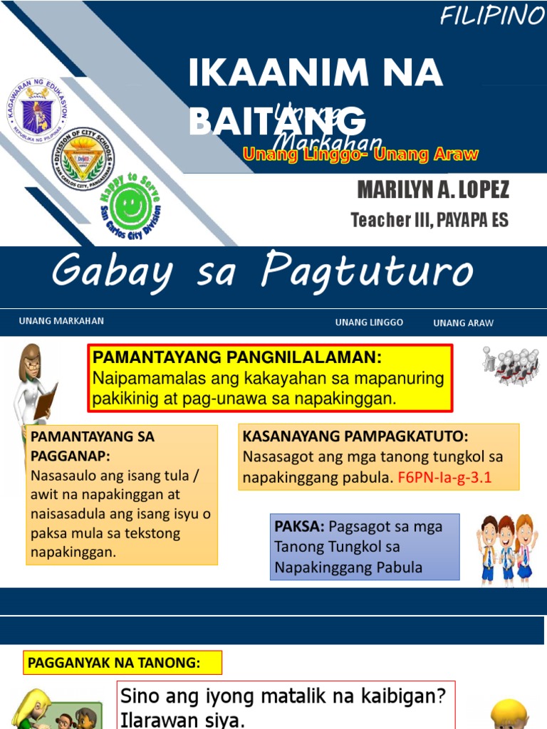 Grade 6 1st Quarter Module | PDF