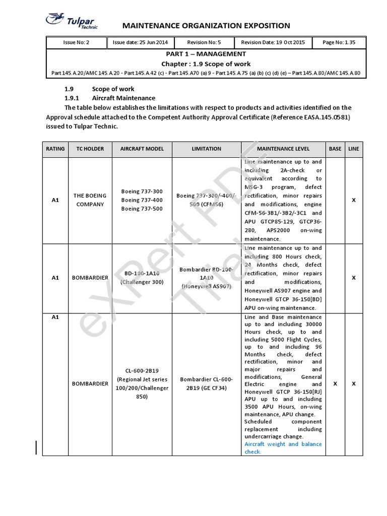 Expert PDF Trial: Maintenance Organization Exposition | PDF | Aviation ...