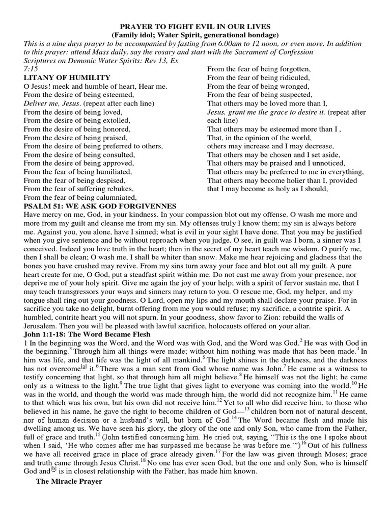 Prayer Againt Mermaid Spirit PDF | PDF | Theology | Jesus