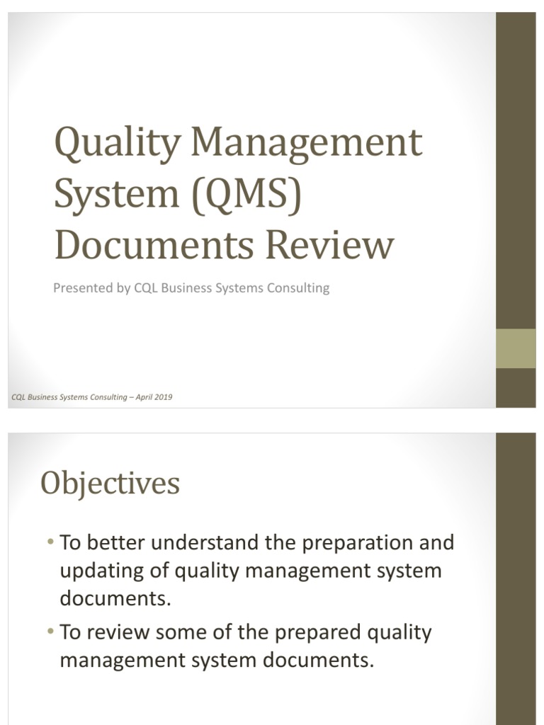QMS Documents Review 2019 | PDF | Risk | Risk Management