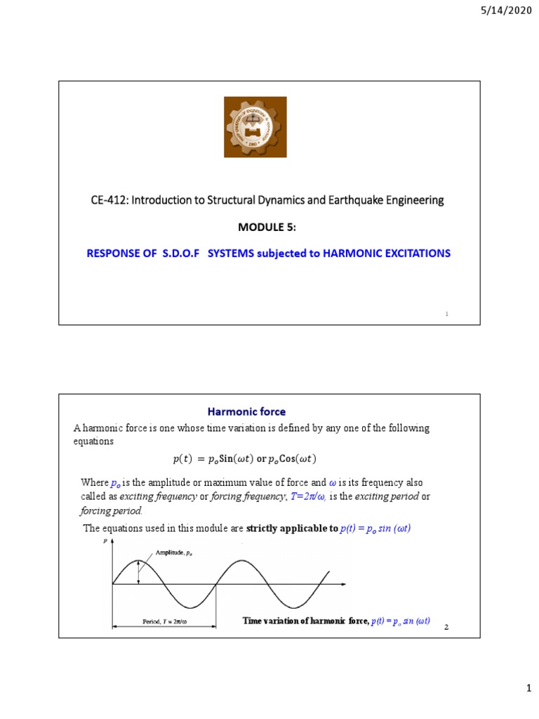 Module 5 - Spring 2020 - Part 1 - Print | PDF | Resonance | Physics