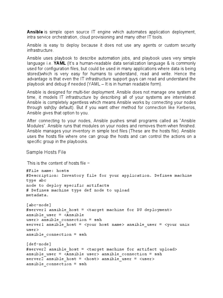 Ansible Is Simple Open Source IT Engine Which Automates Application ...