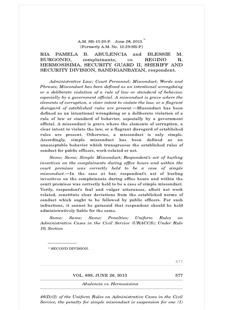 Abulencia vs. Hermosisima | PDF | Virtue | Government