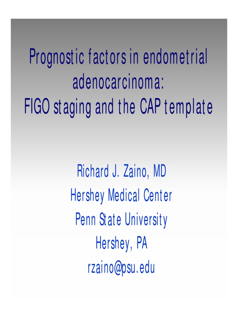 Prognostic Factors in Endometrial Adenocarcinoma: FIGO Staging and The ...