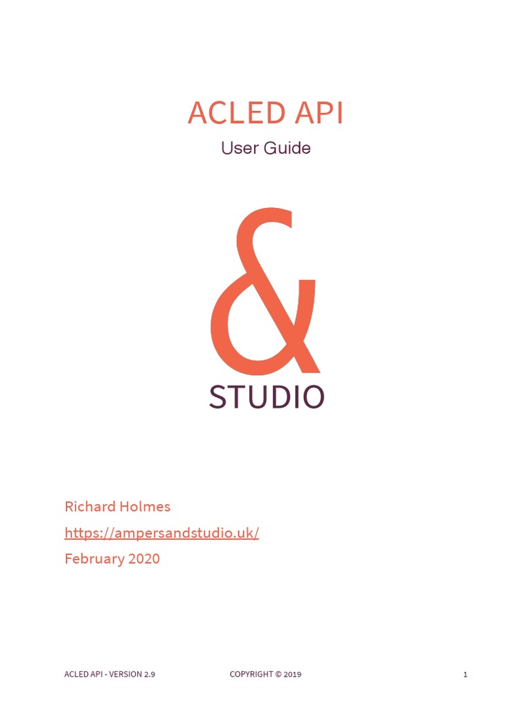 API User Guide 2020 | PDF | Json | Application Programming Interface