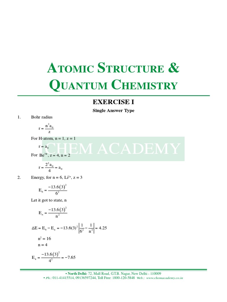 Atomic Structure - DLPN PDF | PDF | Atomic Orbital | Electron