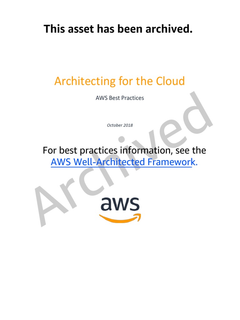 AWS Cloud Best Practices | PDF | Amazon Web Services | Cloud Computing