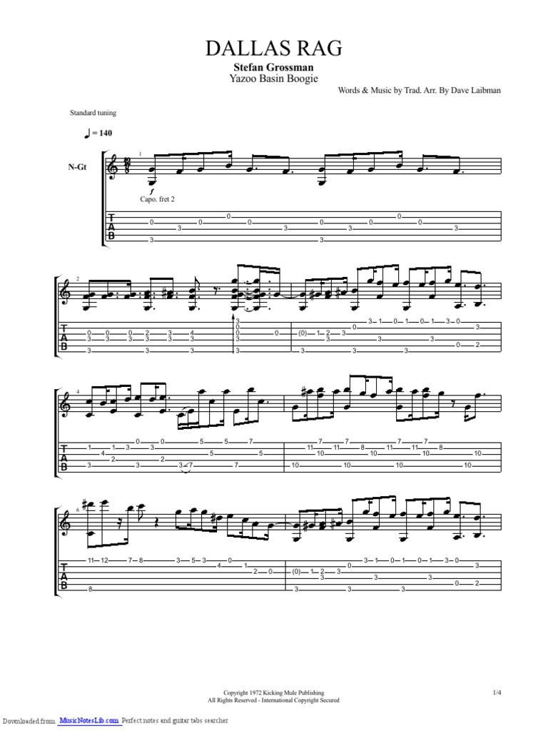 Grossman Stefan-Dallas Rag | PDF | European Musical Instruments ...