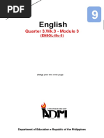 Eng9 q1 Mod3 Compose Forms of Literary Writing Version3 | PDF | William Shakespeare | Poetry