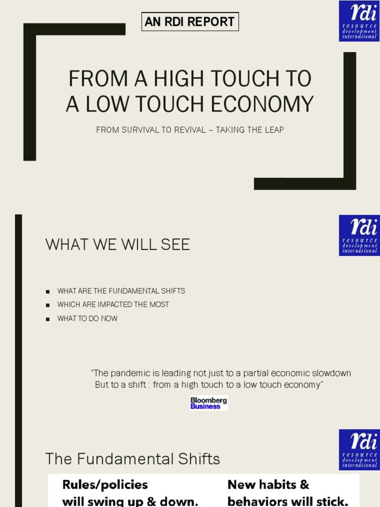 From A High Touch To A Low Touch | PDF