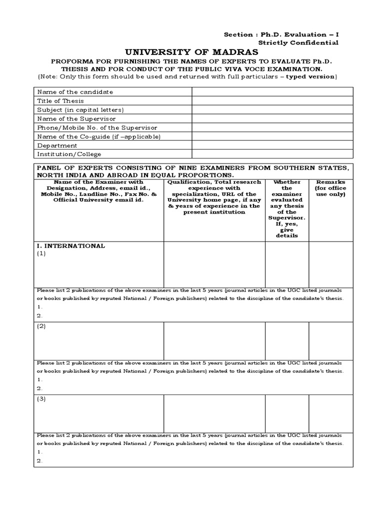 Proforma-Panel 20180213055905 74940 | PDF | Thesis | Doctorate