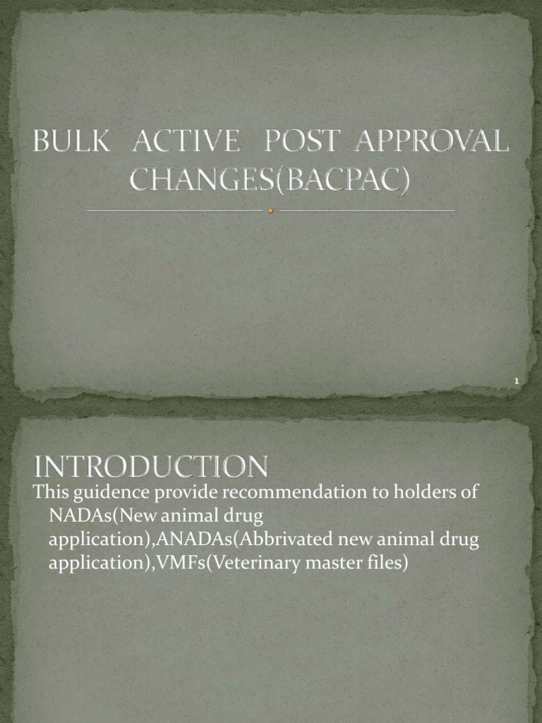 BACPAC | PDF | Specification (Technical Standard) | Dietary Supplements