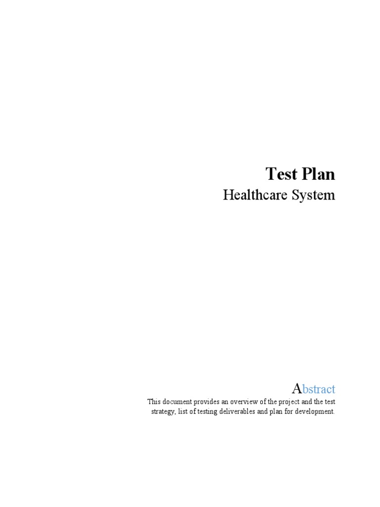 A Comprehensive Test Plan for Evaluating the Functionality, Security ...