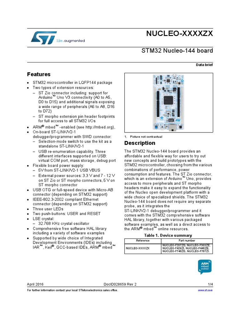 stm32 Nucleo 144 Overview | PDF | Usb | Computing