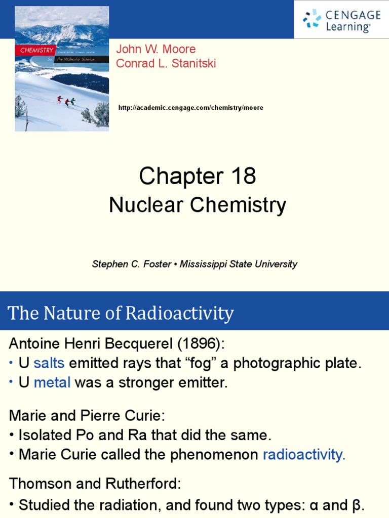Chapter 18 Nuclear Chemistry | PDF | Radioactive Decay | Isotope