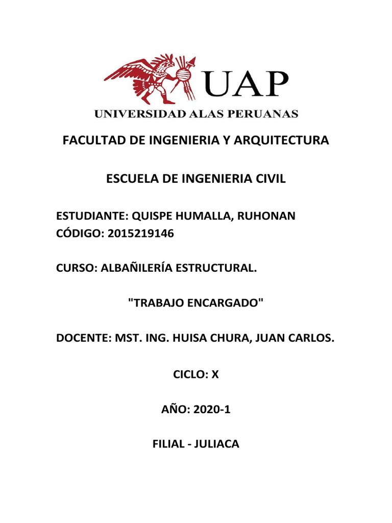 Albañileria Estructural Pdf Ladrillo Revestimiento