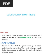 Invert Levels and Construction of Sewer | PDF | Slope | Sanitary Sewer
