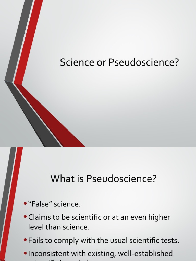 Science or Pseudoscience? | PDF | Pseudoscience | Scientific Method
