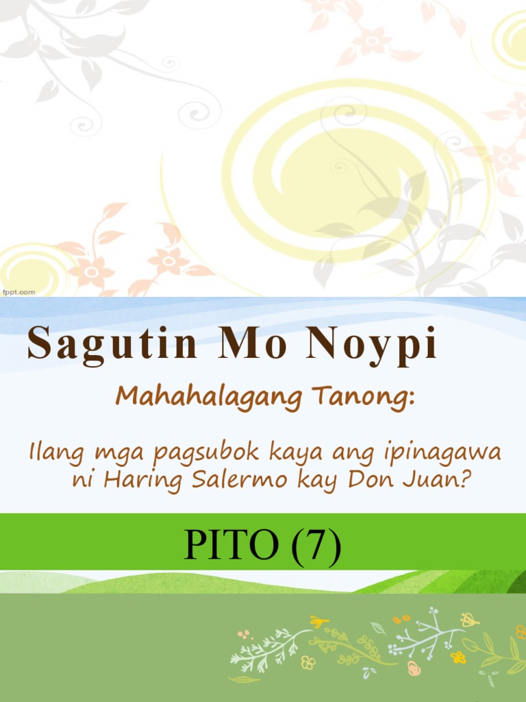 Ang PITONG PAGSUBOK Ni Haring Salermo | PDF