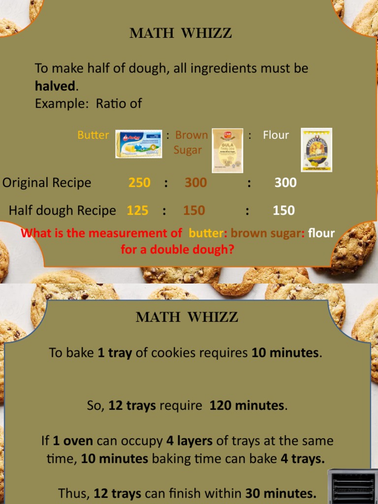 Scaling Recipes and Calculating Baking Times: A Lesson in Proportional ...