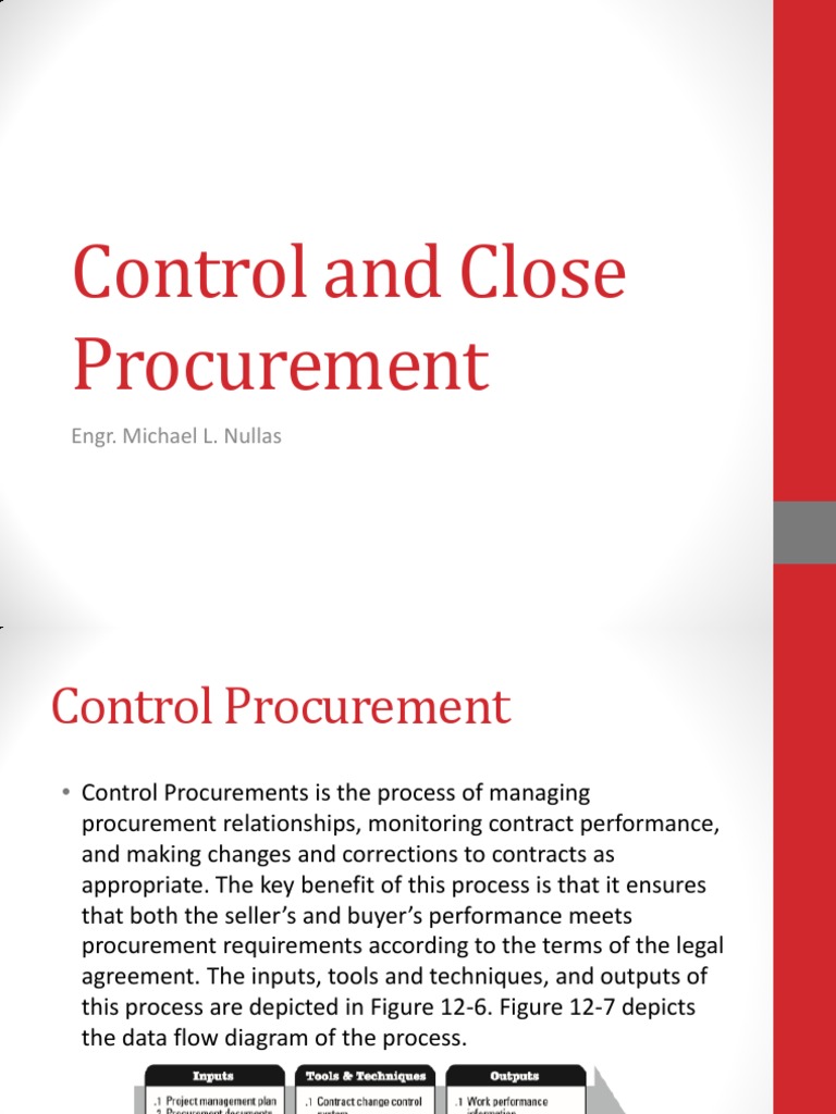 Control and Close Procurement Process | PDF | Alternative Dispute ...