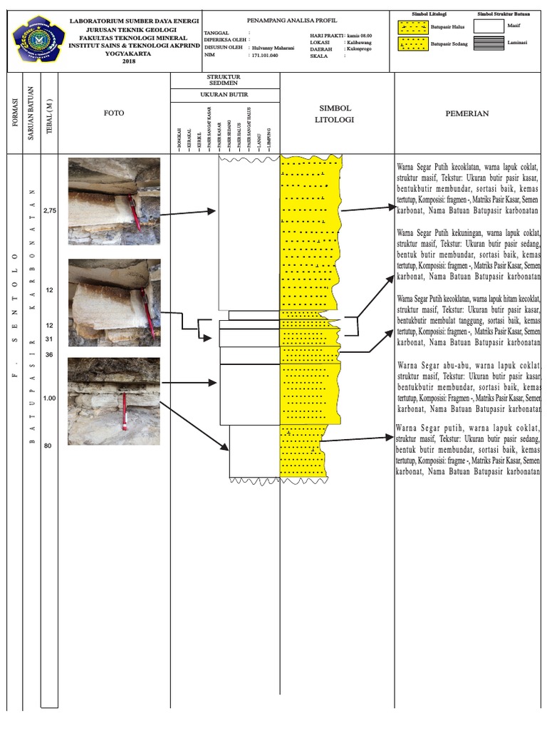 Profil Batuan dan Sedimen | PDF