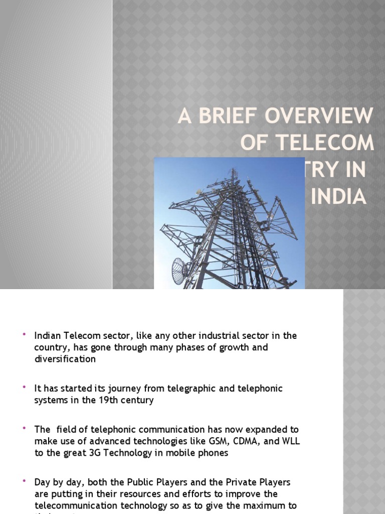New PPT Telecom | PDF | Telecommunications | Service Industries