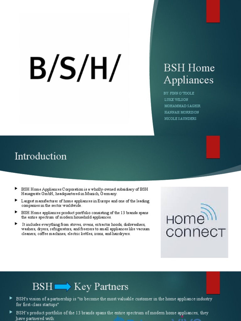 BSH Home Appliances Overview and Strategy | PDF | Home Appliance ...