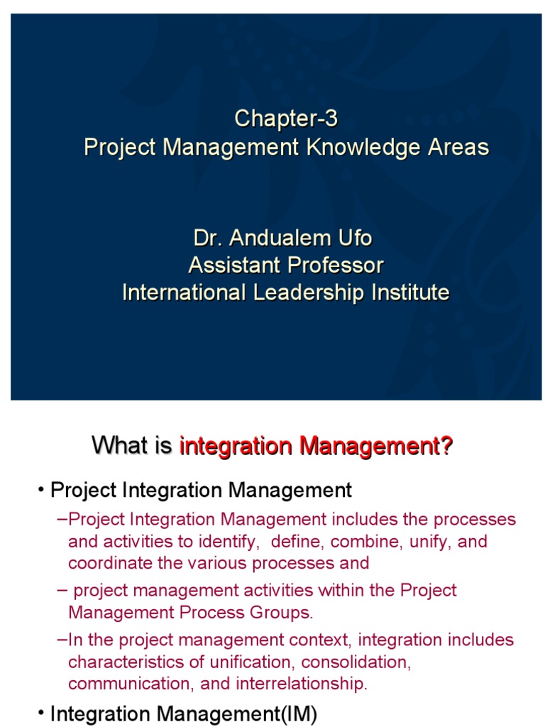 Chapter-3 - PROJECT MANAGEMENT KNOWLEDGE AREAS | PDF | Risk Management ...