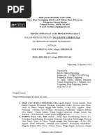 Contoh Replik Penggugat1 (Perdata) | PDF | Hukum