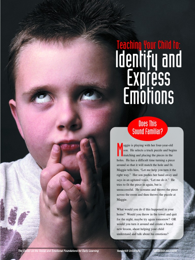 Teaching Your Child To:: Identify and Express Emotions | PDF | Feeling ...