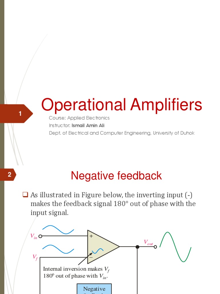 Operational Amplifiers | PDF | Operational Amplifier | Amplifier
