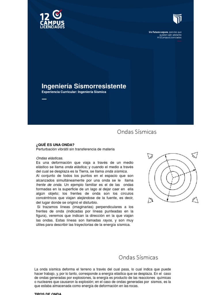 Ondas Sismicas | PDF | Temblores | Olas
