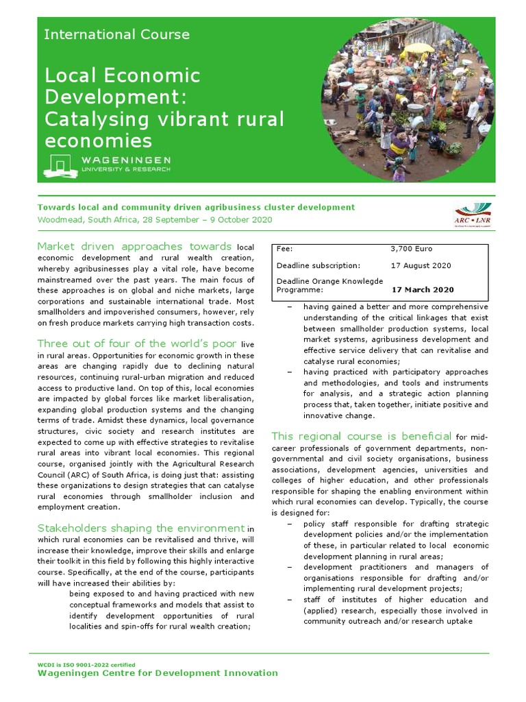 Fact Sheet - 2020 - Local Economic Development | PDF | Market ...