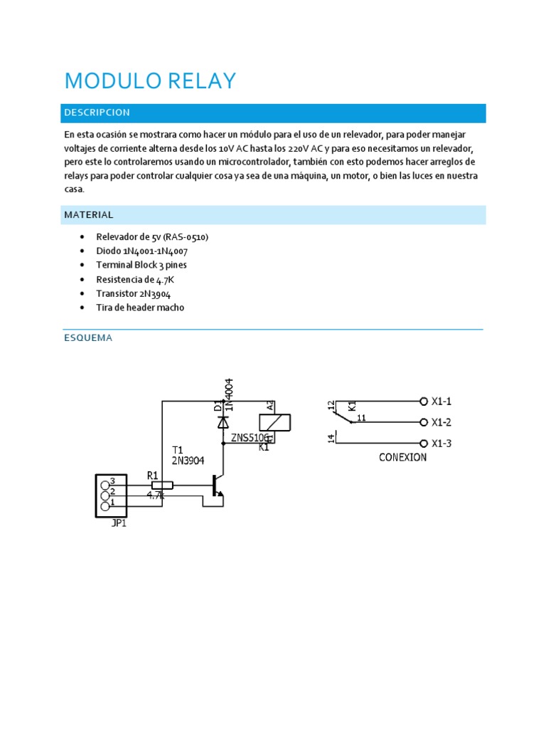 Módulo Relay RAS-0510 para AC | PDF