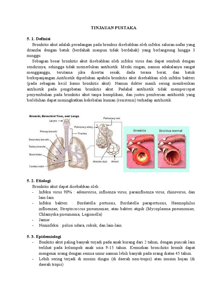 Definisi dan Penanganan Bronkitis Akut | PDF